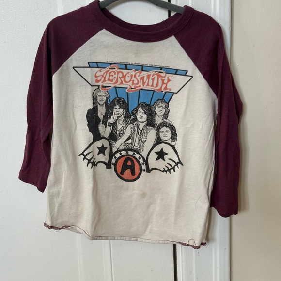 Rowdy Sprout | Shirts & Tops | Rowdy Sprout Aerosmith Kids Raglan Shirt ...